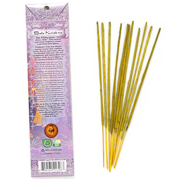 Bala Krishna Incense Sticks - Saffron and Frankincense – Soul Niche